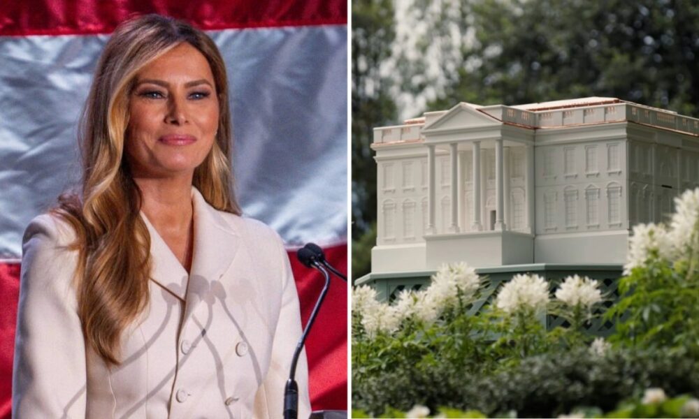 First Lady Melania Trump Adds Mini White House Beehive to South Lawn in ...