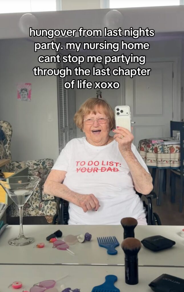 96 Year Old Influencer Grandma Droniak Defies Nursing Home Party Ban
